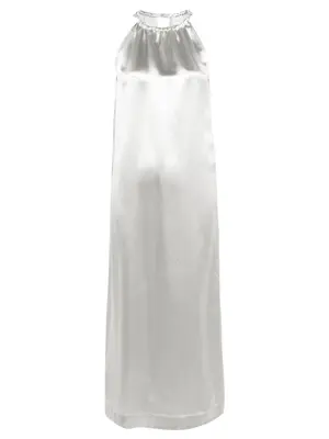 Loulou De Saison Morene Metallic Maxi Dress - Grey