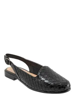 Trotters Lea Slingback Flat - Black