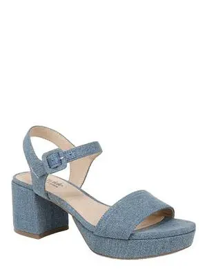 LIFESTRIDE LifeStride Rhythmn Platform Sandal Blue Denim