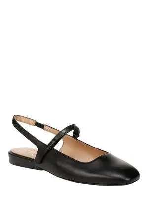 Naturalizer Connie Slingback Mary Jane Flat - Black Leather