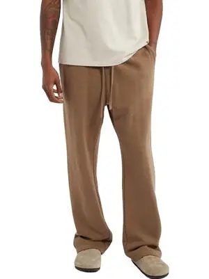 ELWOOD Core Organic Cotton Straight Leg Sweatpants Dull Brown