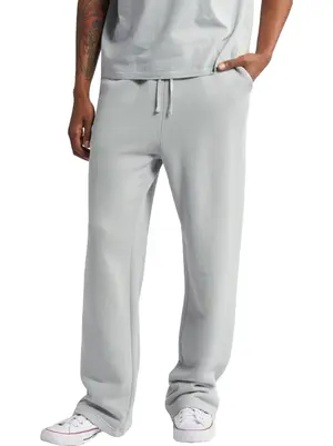 ELWOOD Core Organic Cotton Straight Leg Sweatpants Icicle