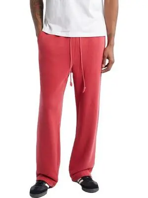 ELWOOD Core Organic Cotton Straight Leg Sweatpants Vintage Cherry