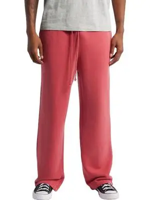 ELWOOD Core Organic Cotton Straight Leg Sweatpants Vintage Red
