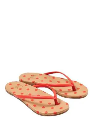 Beek Sunbeam Flip Flop - Beach Tomato Printed Dot