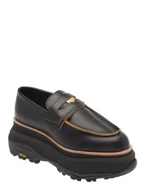 Sacai Platform Penny Loafer - Black