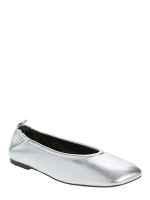 3.1 Phillip Lim Id Stretch Back Ballet Flat - Silver