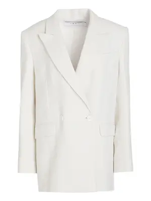 IRO PARIS Yarita Metallic Tweed Blazer - White
