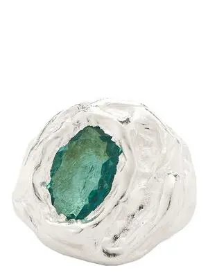 SIMUERO Lago Ring - Silver & Blue