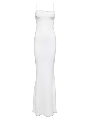 Jacquemus La Robe Aro Gown - White