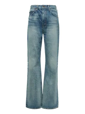 NILI LOTAN Mitchell Low-rise Jeans - Blue