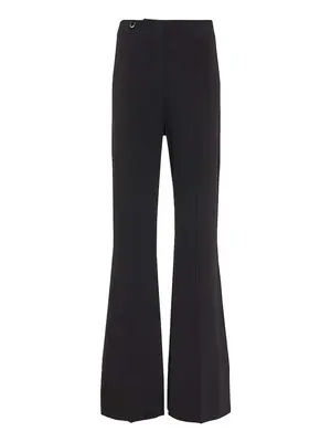 Jacquemus Le Pantalon Apollo High-rise Flared Pants - Black