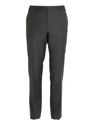 Corneliani Virgin Wool Slim Tailored Trousers - Grey