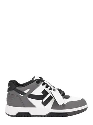 Off-White Leather Out Of Office Sneakers - Grey