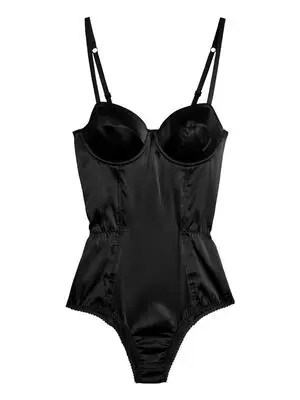 FLEUR DU MAL Fleur Du Mal Satin Bullet Bodysuit