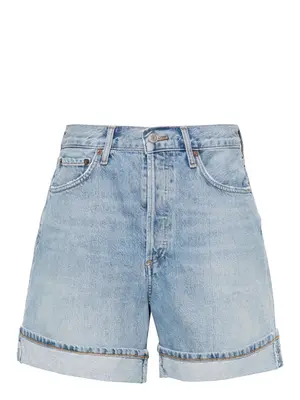 AGOLDE AGOLDE Dame High-Waisted Denim Shorts