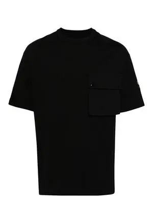 Belstaff Flap-pocket Cotton T-shirt - Black