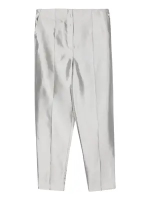 Theory Tapered Cropped Trousers - Grey
