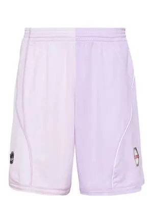 Martine Rose Half And Half Football Shorts - Purple
