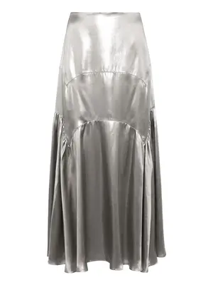 LANVIN Metallic Long Skirt