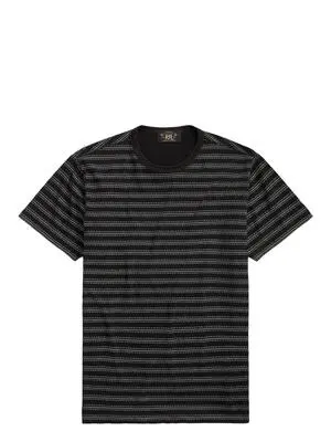 Ralph Lauren Stripe-print Cotton T-shirt - Black