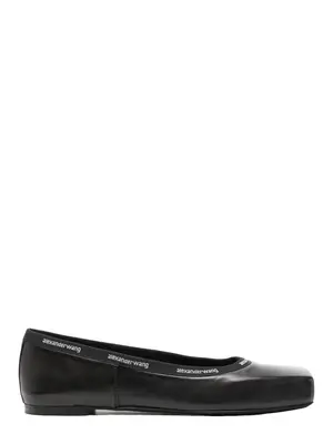 Alexander Wang Billie Leather Ballerinas - Black