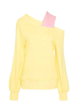 IOANA CIOLACU Cold-shoulder Sweatshirt - Yellow