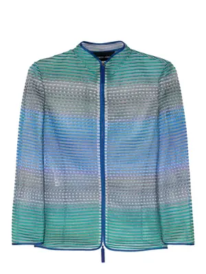 Giorgio Armani Striped Jacket - Blue