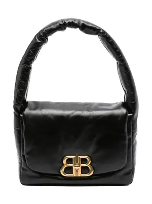 Balenciaga Small Monaco Shoulder Bag - Black