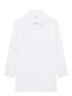 Yohji Yamamoto Layered-collar Cotton Shirt - White