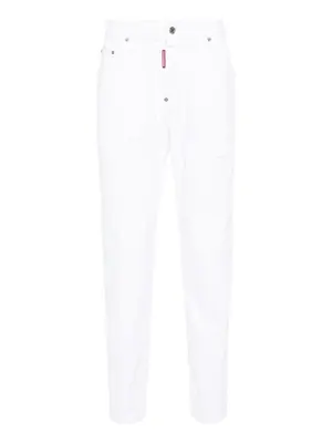 Dsquared2 Bull Skater Mid-rise Slim-fit Jeans - White