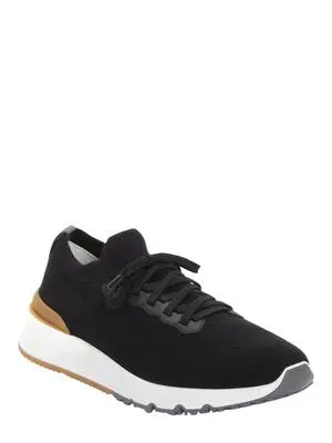 Brunello Cucinelli Knit Sneakers - Black