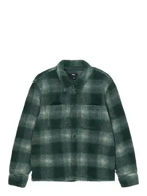 StÜssy Plaid Sherpa Shirt - Green