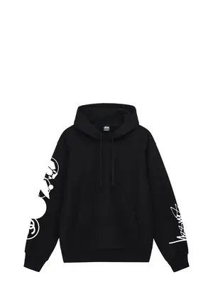 StÜssy Stacked Pigment Dyed Hoodie - Black