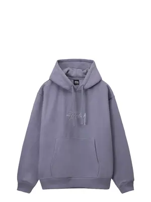 StÜssy Stussy Stock Logo Applique Hoodie Purple