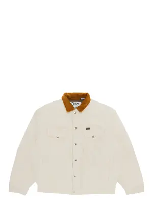 Supreme X Schott Canvas Down Trucker Jacket - Cream
