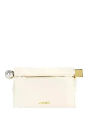 Jacquemus JACQUEMUS La Pochette Rond Care Clutch Light Ivory