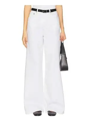 AGOLDE Dame High Rise Wide Leg Jeans Milkshake