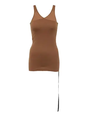 Rick Owens Double Ziggy Tank Top - Brown