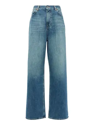 Valentino Garavani High-rise Straight Jeans - Blue