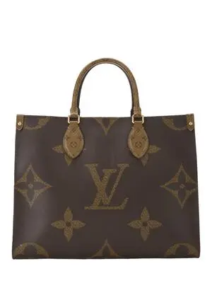 LOUIS VUITTON Monogram Reversed Giant On The Go - Brown