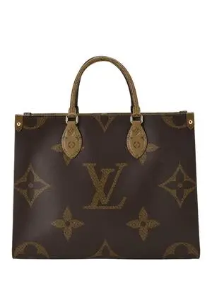 LOUIS VUITTON Monogram Reversed Giant On The Go - Brown