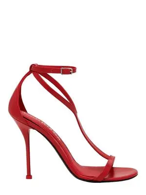 Alexander McQueen 90mm Harness Sandals - Red