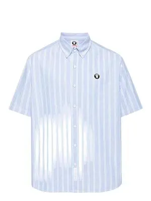 AAPE BY *A BATHING APE® Striped Cotton Shirt