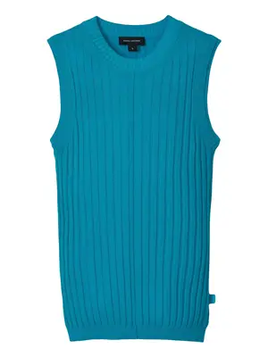 Marc Jacobs Fine-ribbed Merino-wool Tank Top - Blue