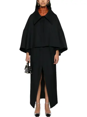 Viktor & Rolf High-waist Gabardine Skirt - Black