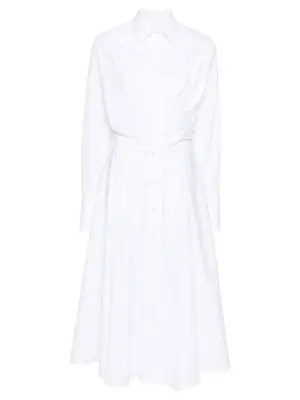 VIKTOR & ROLF Viktor & Rolf Wrap Maxi Shirt Dress