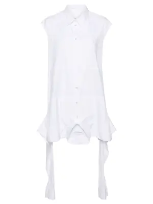 Viktor & Rolf Upside Down Midi Shirt Dress - White