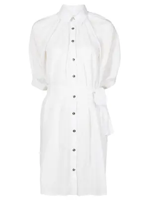 AMIR SLAMA Amir Slama Tied-Waist Shirt Dress