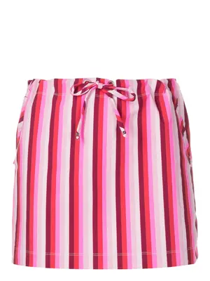 AMIR SLAMA Striped Mini Skirt - Pink